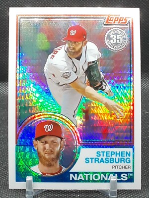 STEPHEN STRASBURG 2018 TOPPS '83 TOPPS SILVER PACK CHROME NATIONALS D2 ...
