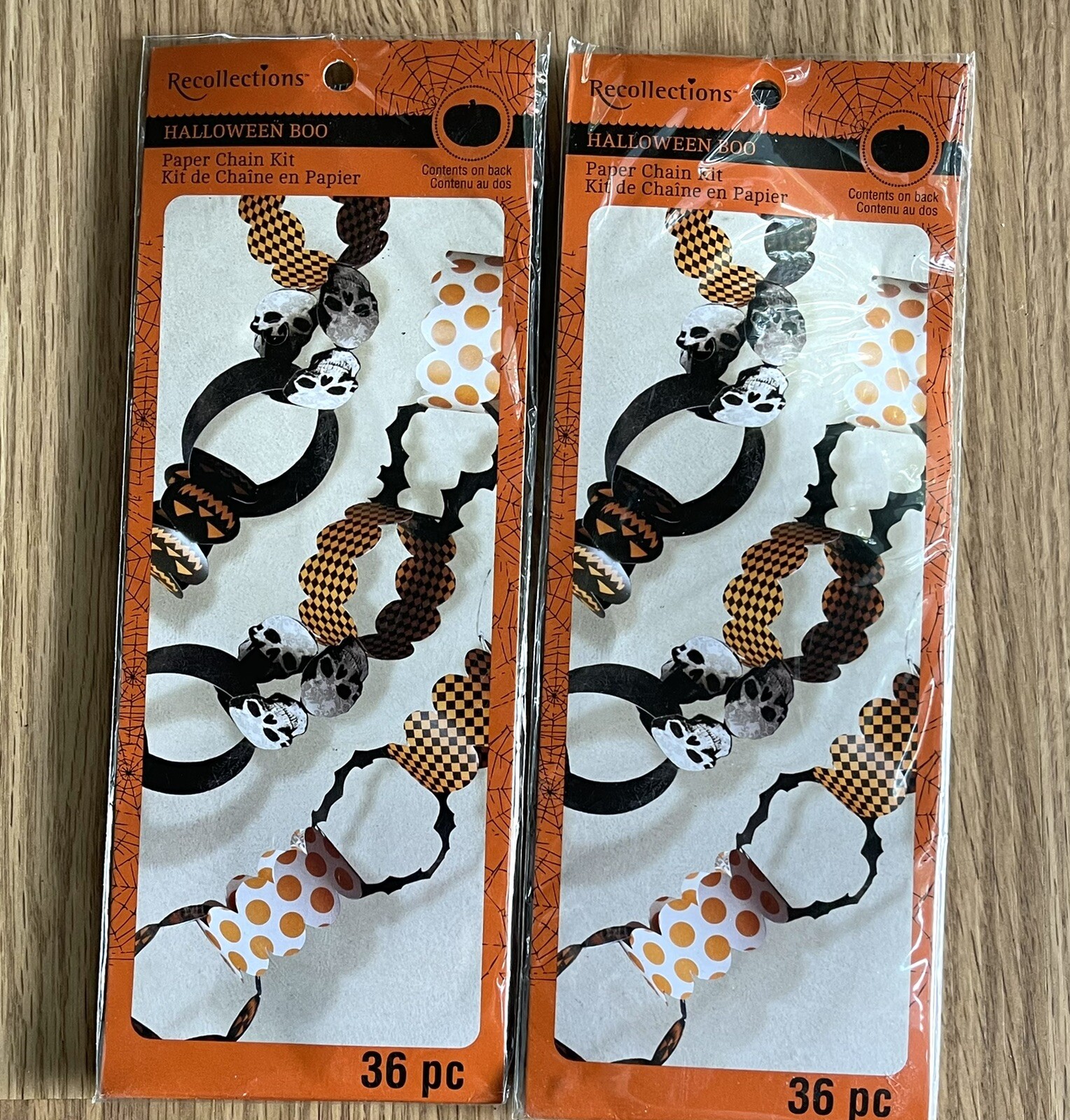 Recollections Halloween Box Paper Chain Kit Paper Craft Skulls, Jack o ...