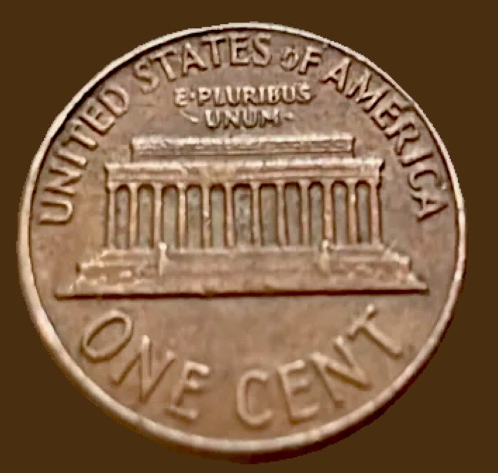 1963 D Lincoln Memorial penny Offset Rim Good Condition L on Edge Error ...