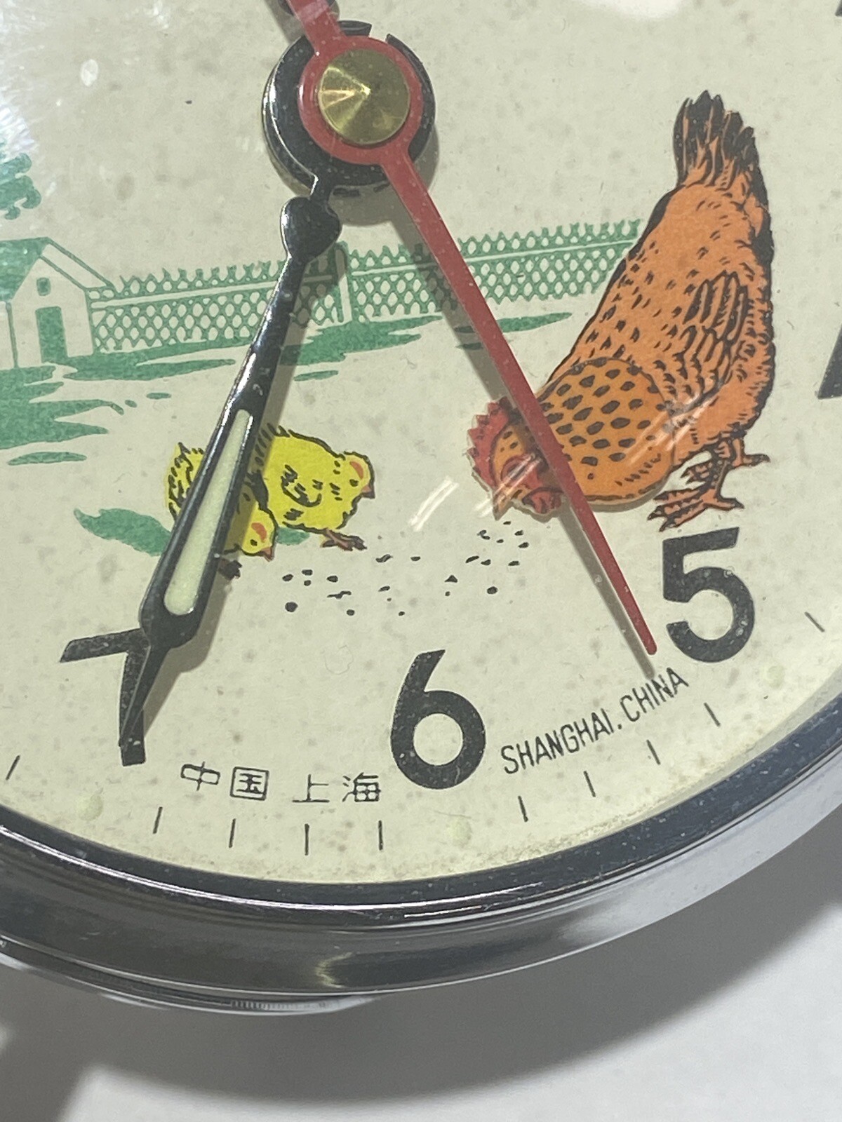 Vintage Animated Chicken Alarm Clock Diamond Shanghai China WORKS | eBay