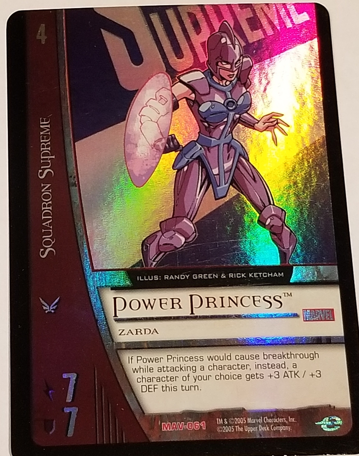 VS System: Power Princess, Zarda (Stacker) [Played] VS Promos & EA TCG ...