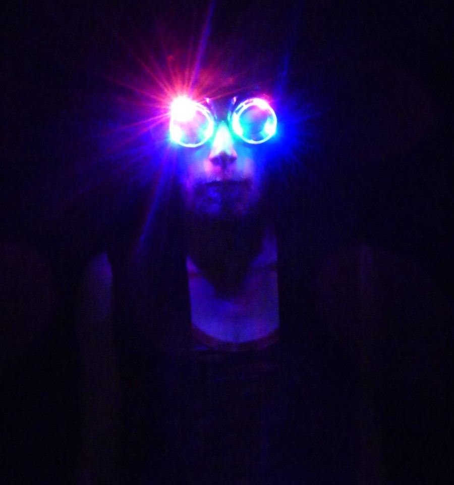 Tiktok Goggles LED Rave Glasses - Neon Glow Flashing Party EDM Eyewear ...