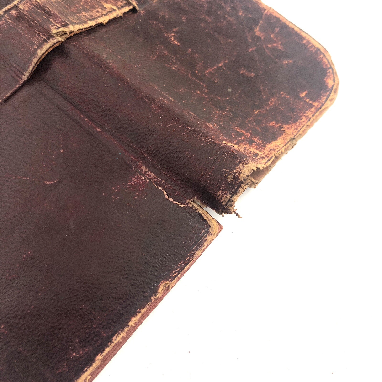 Antique Victorian Railroad Wallet Ticket Stamps Holder Brown Leather ...