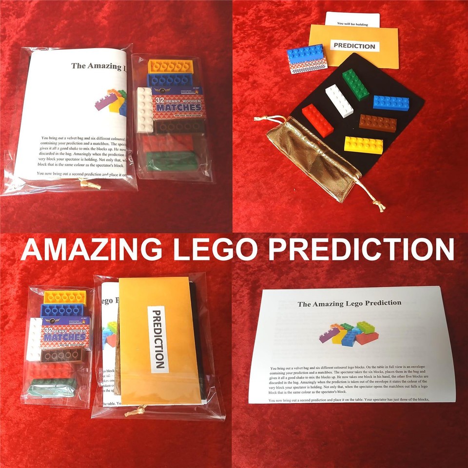 AMAZING LEGO COLOR BLOCK PREDICTION MENTALISM MIND READING TRICK 1 DAY ...