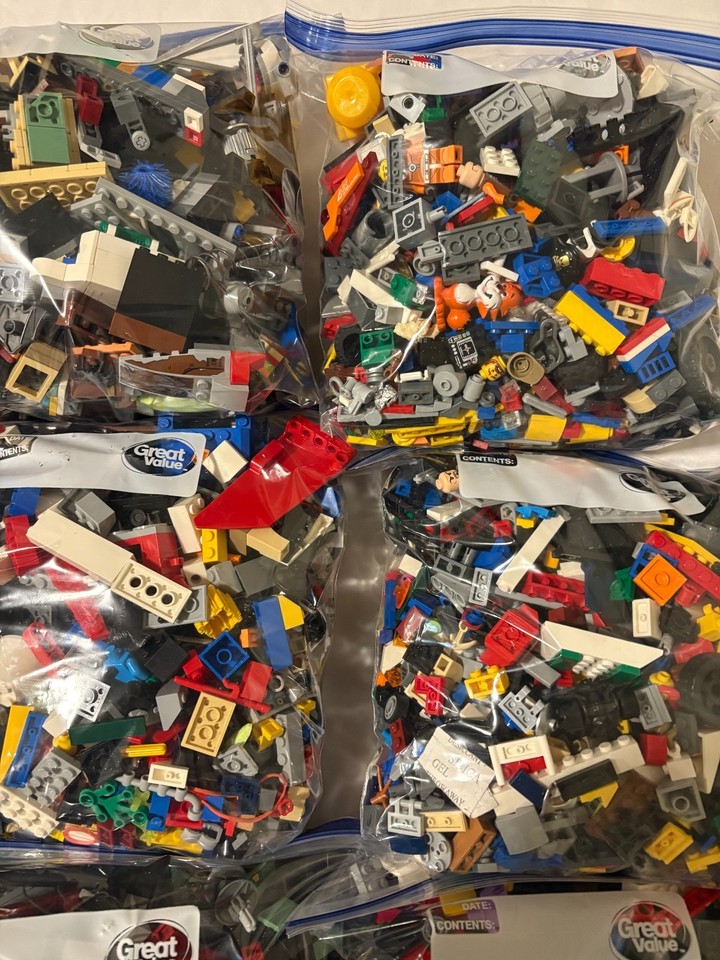 2 LB LEGO Bulk Lot Bricks Parts Pieces Random Mixed Clean Genuine – 1 ...