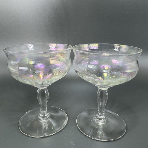 Fostoria Glass Champagne Sorbet Sherbet Stems Stemware Fairfax ...
