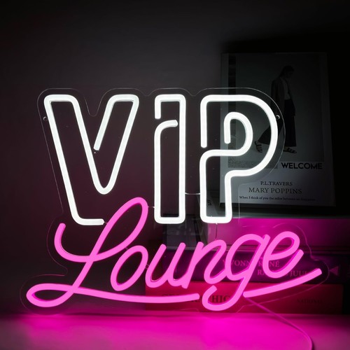 VIP Lounge Neon Signs for Wall Decor, LED Neon Lounge Sign for Room ...