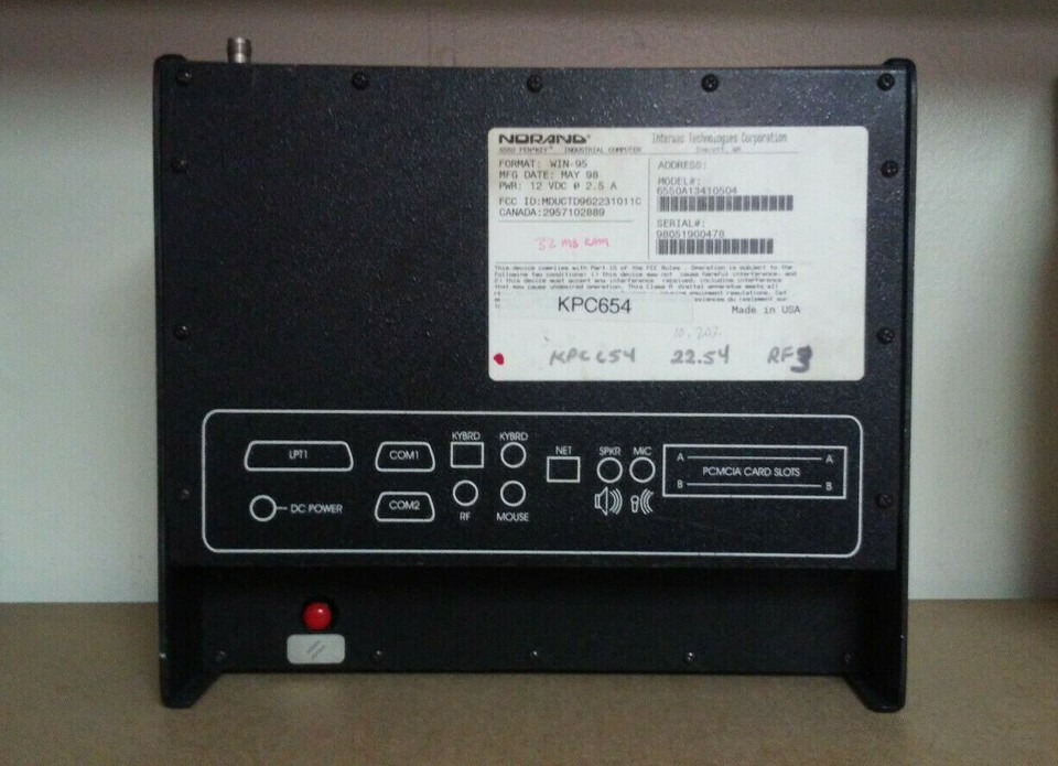 NORAND 6550 PEN KEY 6550A13410504 INDUSTRIAL COMPUTER QUANTITY!! WOW ...