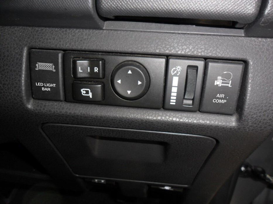 12V 3A Push Switch C125R TRAY LIGHTS ON-OFF dual LED red for Colorado DMAX MUX | eBay