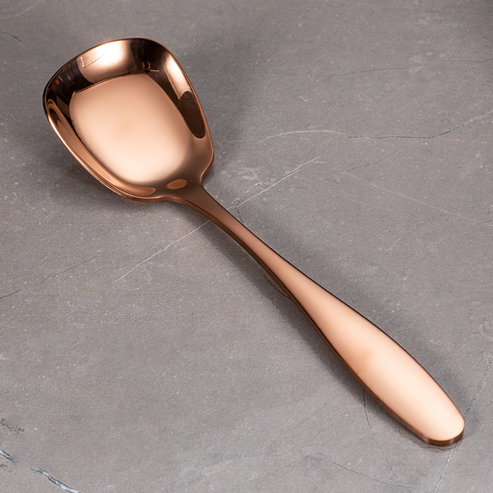 Serving Spoon Polished Mirror Anti-deformed Large Buffet Serving Spoon ...