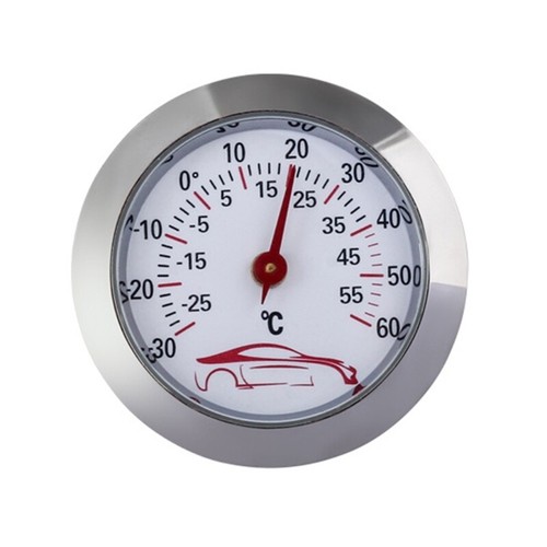 Mini Thermometer 43mm Round Temperature Gauge -30 to 60℃ Temp Meter ...