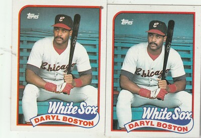 FREE SHIPPING-MINT-1989 Topps #633 Daryl Boston White Sox-2 CARDS ...
