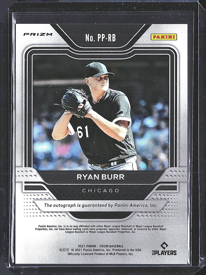 2021 Panini Prizm Ryan Burr Pro Penmanship Auto PP-RB SILVER PRIZM Chicago Cubs | eBay