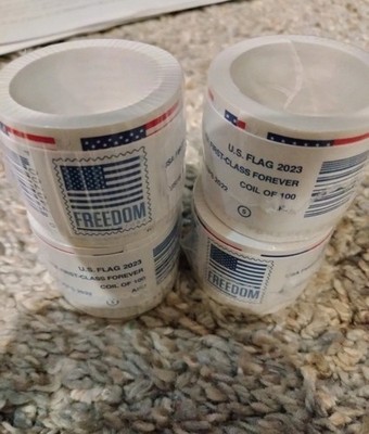 Four Rolls of 100 USPS FREEDOM Stamps 400 Total Stamps FREE SHIPPING | eBay