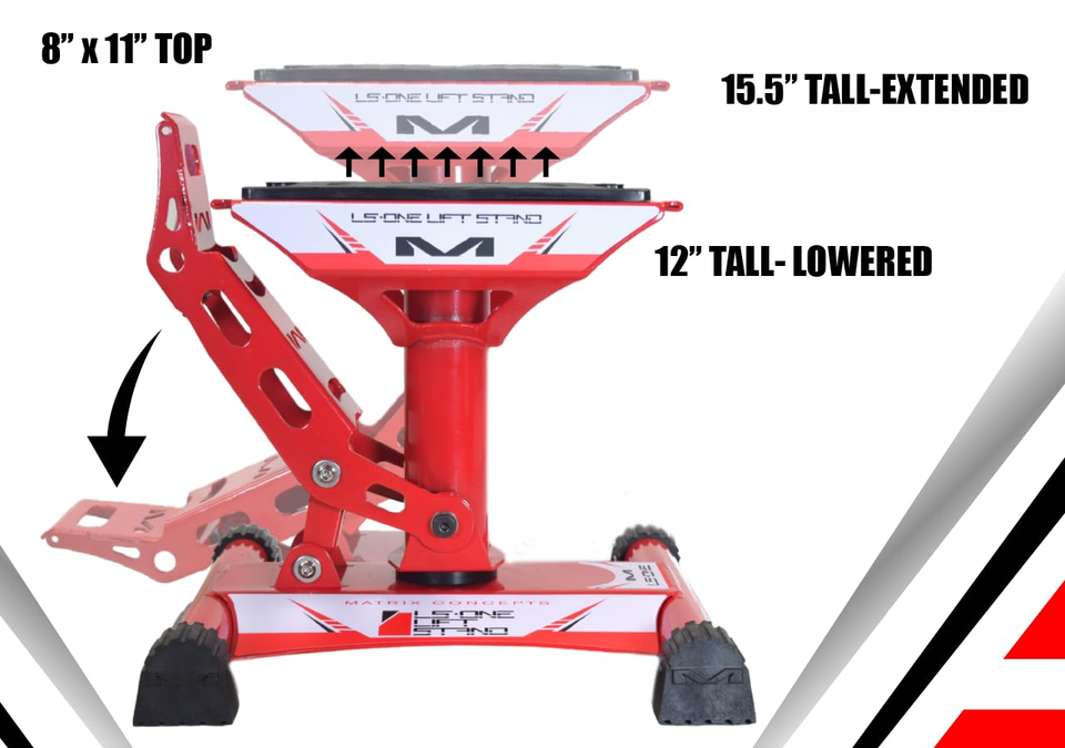 Matrix Concepts LS-One LS1 LS 1 LS-ONE Lift Red Stand Dirt Bike Off ...