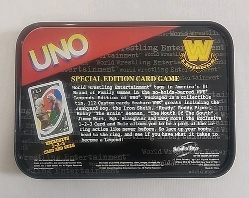 WWE Legends Uno Card Game - Collectible Tin (2006) ~ Hulk Hogan/Rick ...