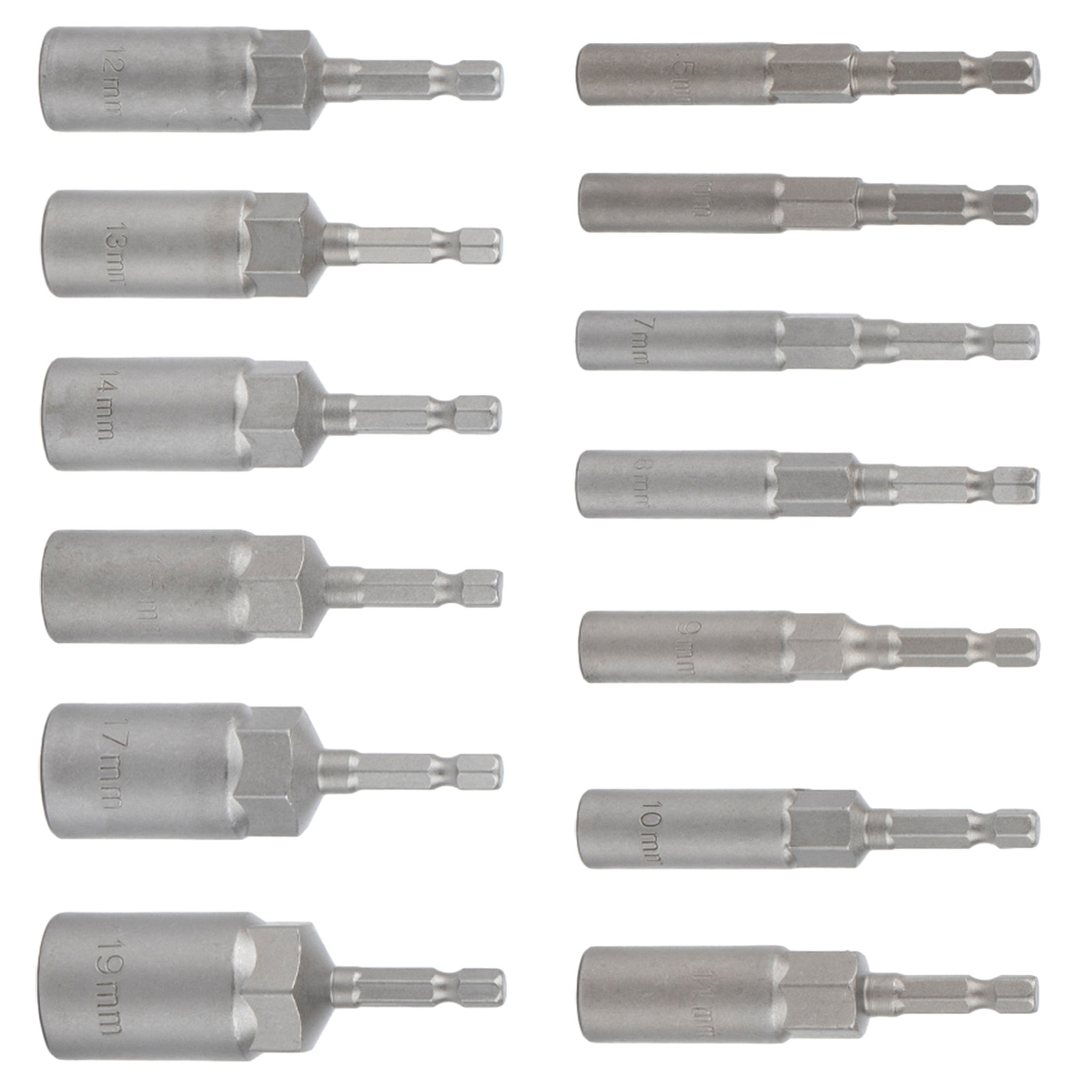 13pcs Compact Durable Bolt 5.5-19mm Nut Setter Driver Drill Bit Set ...