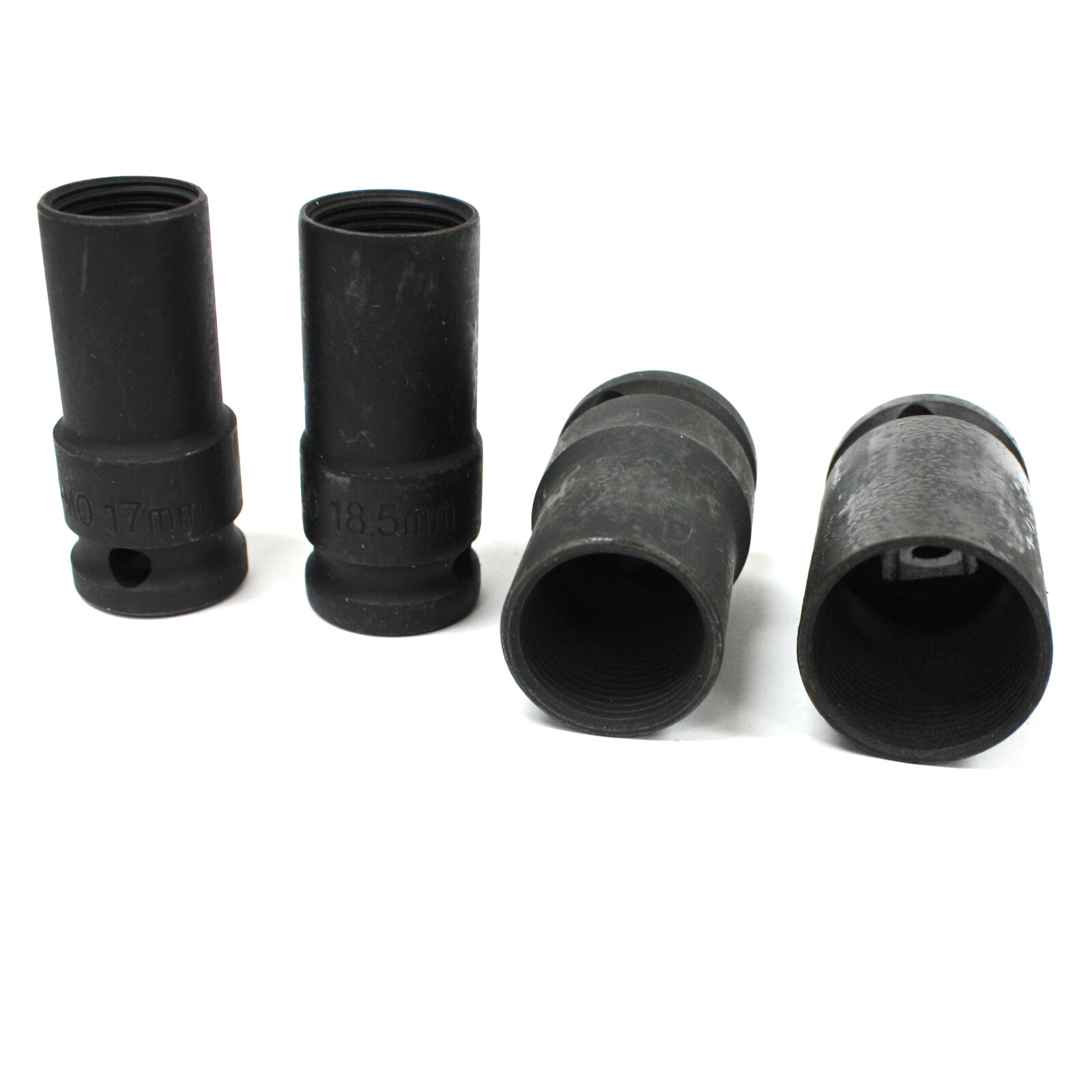 4pc Emergency Locking Wheel Nut Remover Lug 1/2" Dr. Socket 17 18.5mm ...