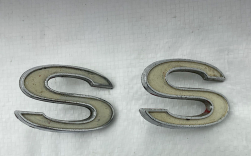 1970-1972 Chevy SS Letter Emblems Super Sport Badge Trim Molding ...
