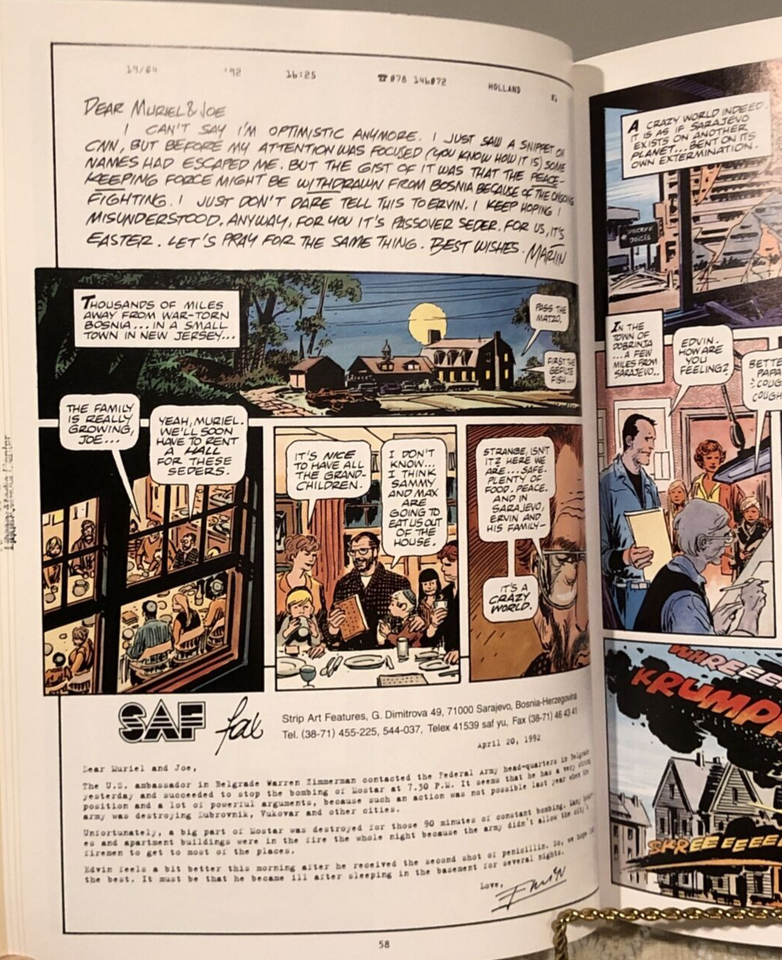 Fax From Sarajevo- A Story of Survival by Joe Kubert, 1996 Paperback ...