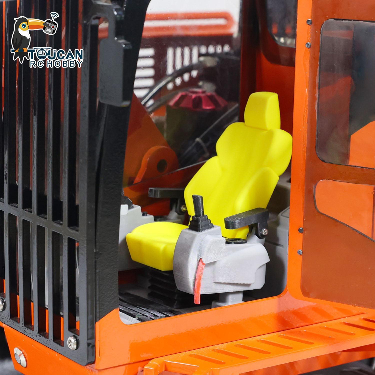 Metal 1/8 385CF Giant Hydraulic RC Excavator Heavy Duty Remote Control ...