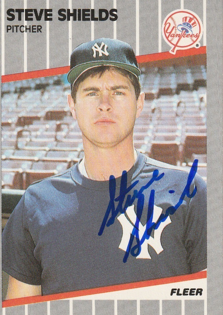 STEVE SHIELDS NEW YORK YANKEES SIGNED 1989 FLEER CARD #269 | eBay