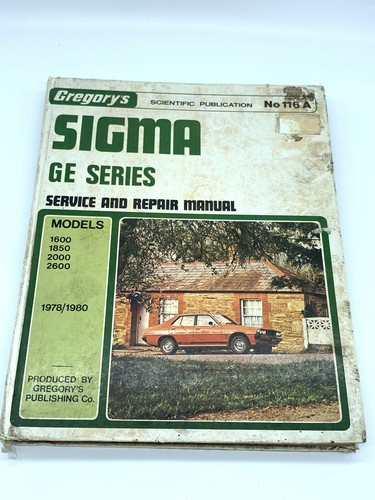 GREGORY'S SERVICE & REPAIR MANUAL - SIGMA GE SERIES MOTOR CAR | eBay ...