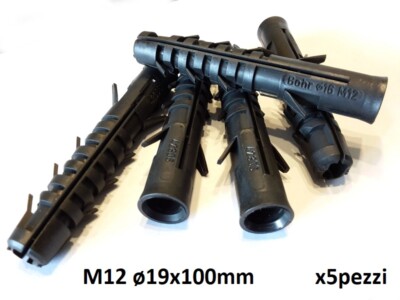 Anchors X Screws Fixing Nylon X Fischer M12 ø19x100mm Condor BOHR x5PZ ...
