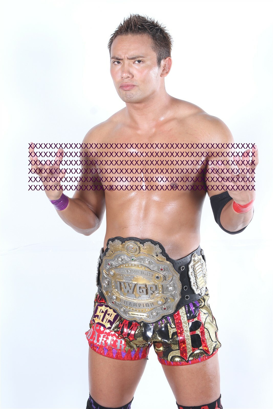 KAZUCHIKA OKADA 8x10 COLOR PHOTO TNA WWE ROH ECW NXT AEW NEW JAPAN IWGP ...