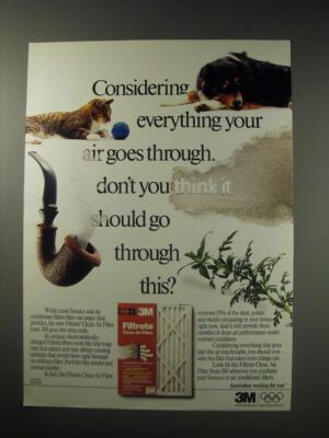 1991 3M Filtrete Clean Air Filter Ad - Considering everything | eBay