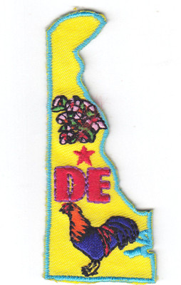 DELAWARE STATE SHAPE Iron On Patch | eBay