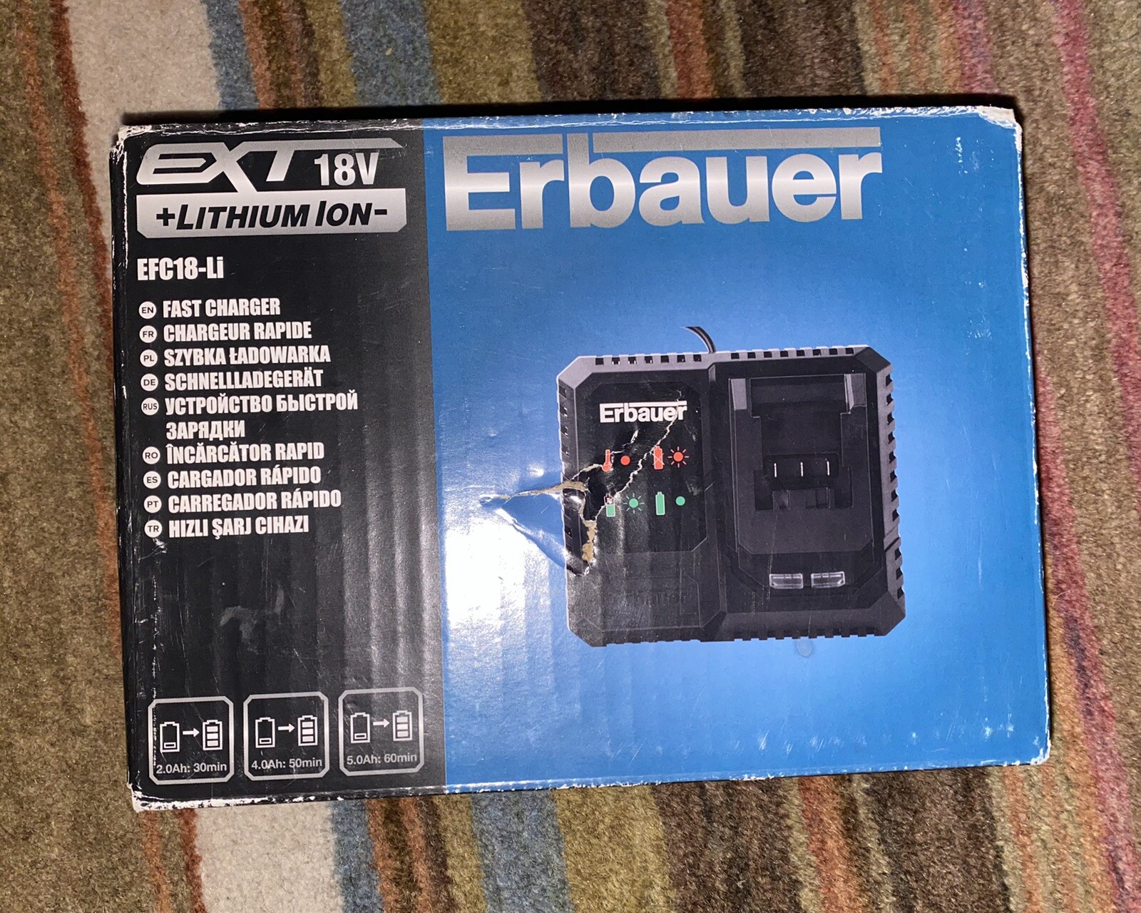 Erbauer EXT 18v Li-ion Fast Battery Charger for sale online | eBay