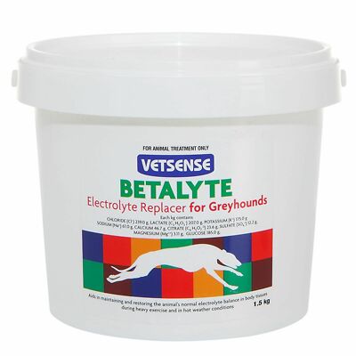 Vetsense Betalyte Electrolyte Replacer Supplement for Greyhound 1.5kg ...