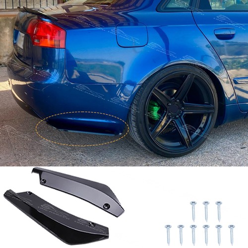 For Audi A3 A4 S4 B7 B8 A5 S5 A6 Rear Spats Bumper Diffuser Canards ...