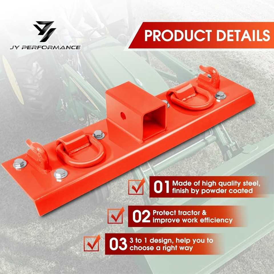 Tractor Grab Hooks Compact Tractor Bucket Hooks Bolt On Compatible with ...