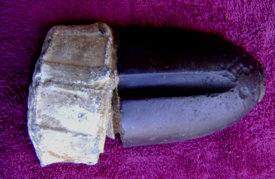 CIVIL WAR HOTCHKISS ARTILLERY SHELL CUT IN HALF | eBay
