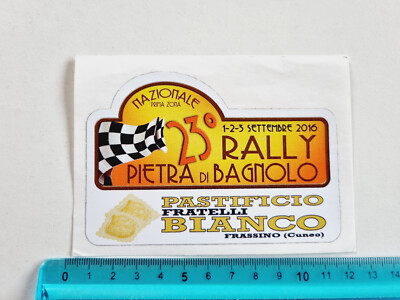 Adhesive 23° Rally Stone of Bagnolo 2016 Ash Rally Sticker Original New ...