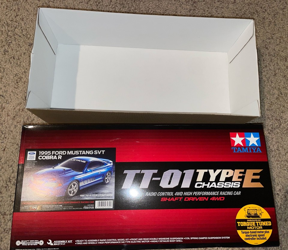 47430 Tamiya 1995 Ford SVT Mustang Cobra R - TT01e Empty Kit Box | eBay