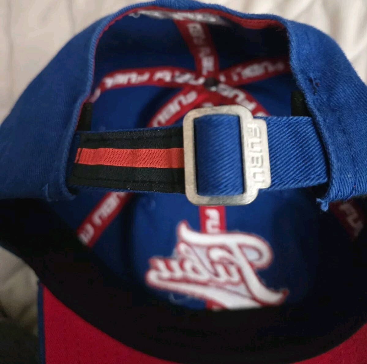 NWT FUBU Men’s Royal Blue White Red #05 Strapback Baseball Cap-Size ...