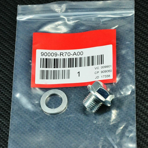 90009-R70-A00 For Acura OEM Engine Oil Pan Drain Bolt Plug with Washer ...