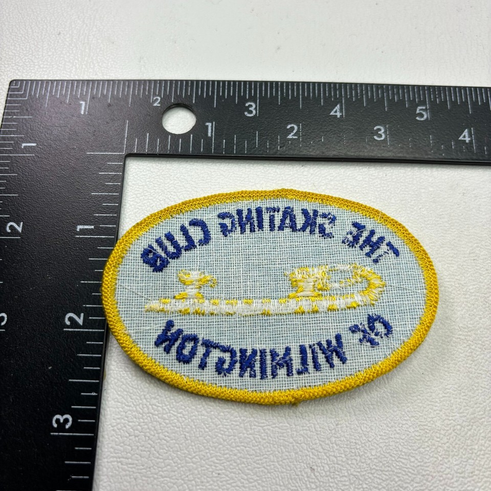 Vintage ICE FIGURE SKATING THE SKATING CLUB OF WILMINGTON Patch 44MY | eBay