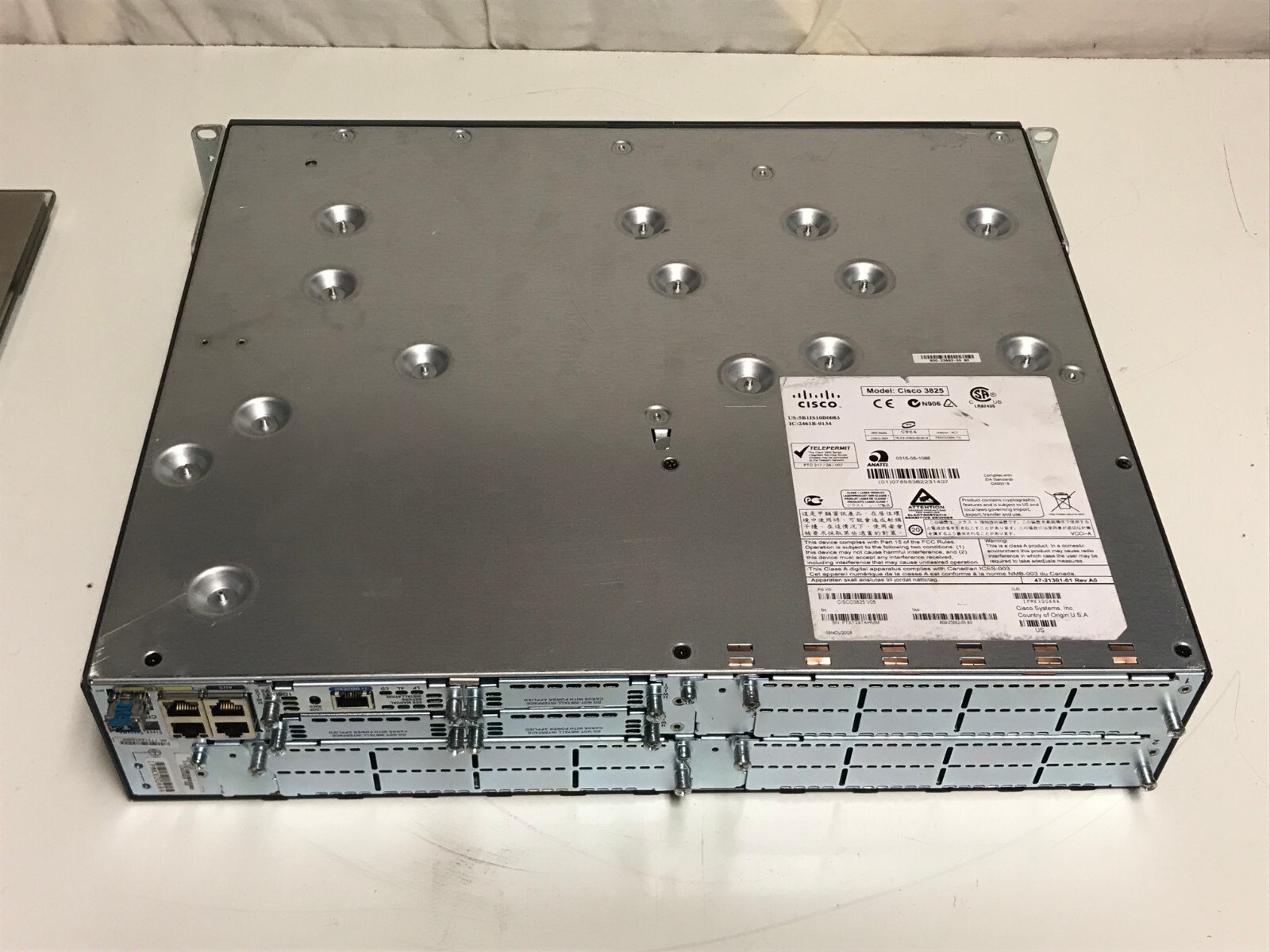 Cisco 3800 Series CISCO3825 V05 TE-C31/K900-05-0018 Integrated Service ...