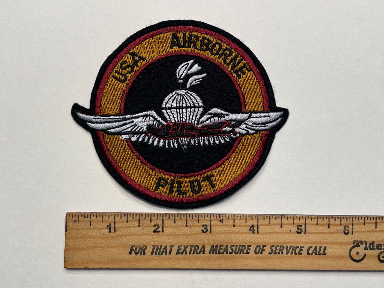 Vintage USA Airborne Pilot Patch (4 3/4 Inch) *Wing and Parachute Patch ...