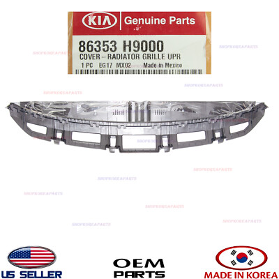 Genuine OEM Grille Cover Upper Radiator Sight Shield 2018-20 Kia Rio ...