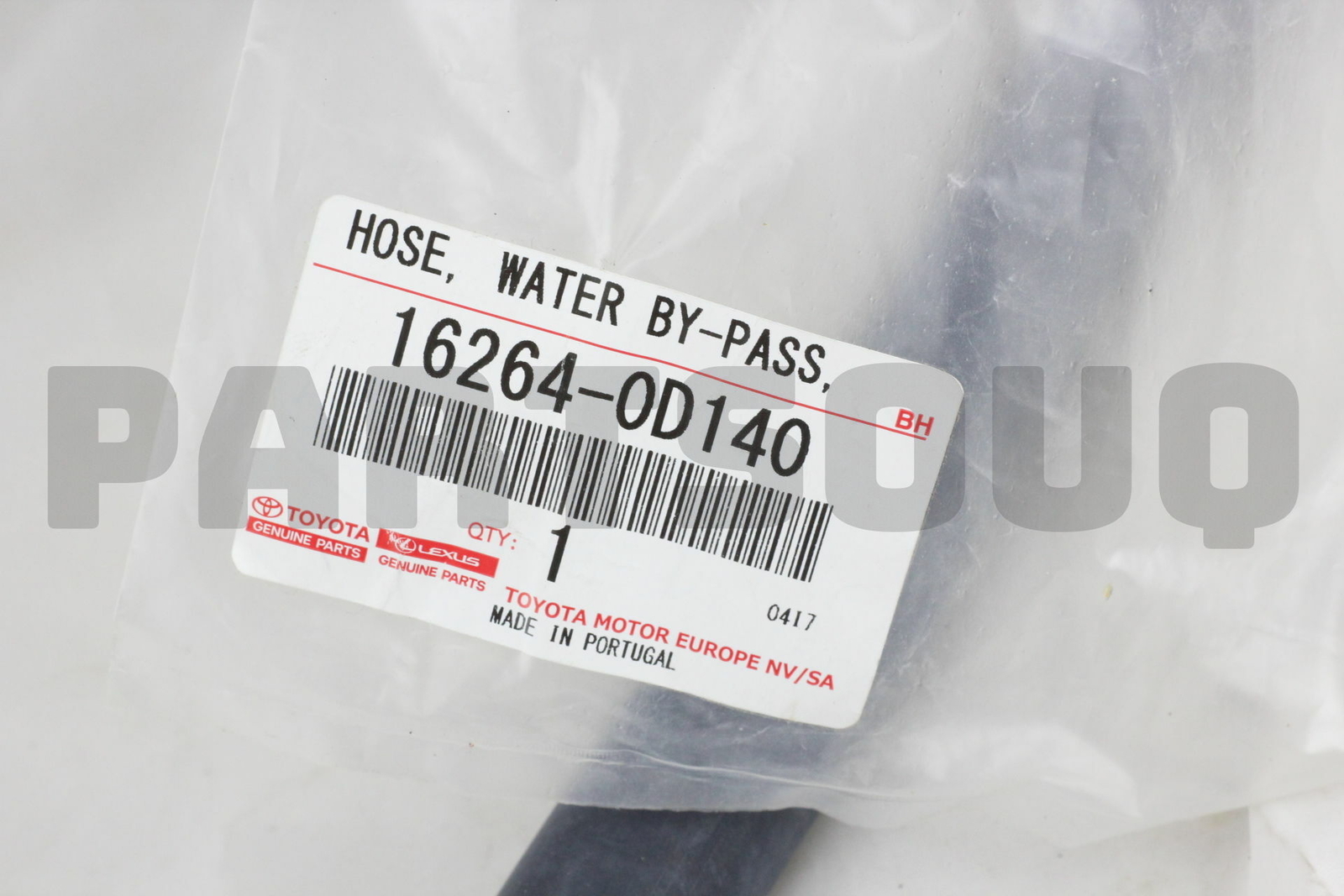 162640D140 Genuine Toyota HOSE, WATER BY-PASS, NO.2 16264-0D140 | eBay