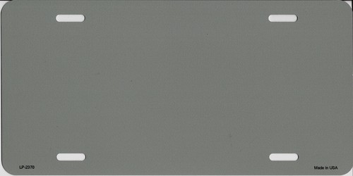 Gray Solid Blank Metal License Plate 29741573086| eBay