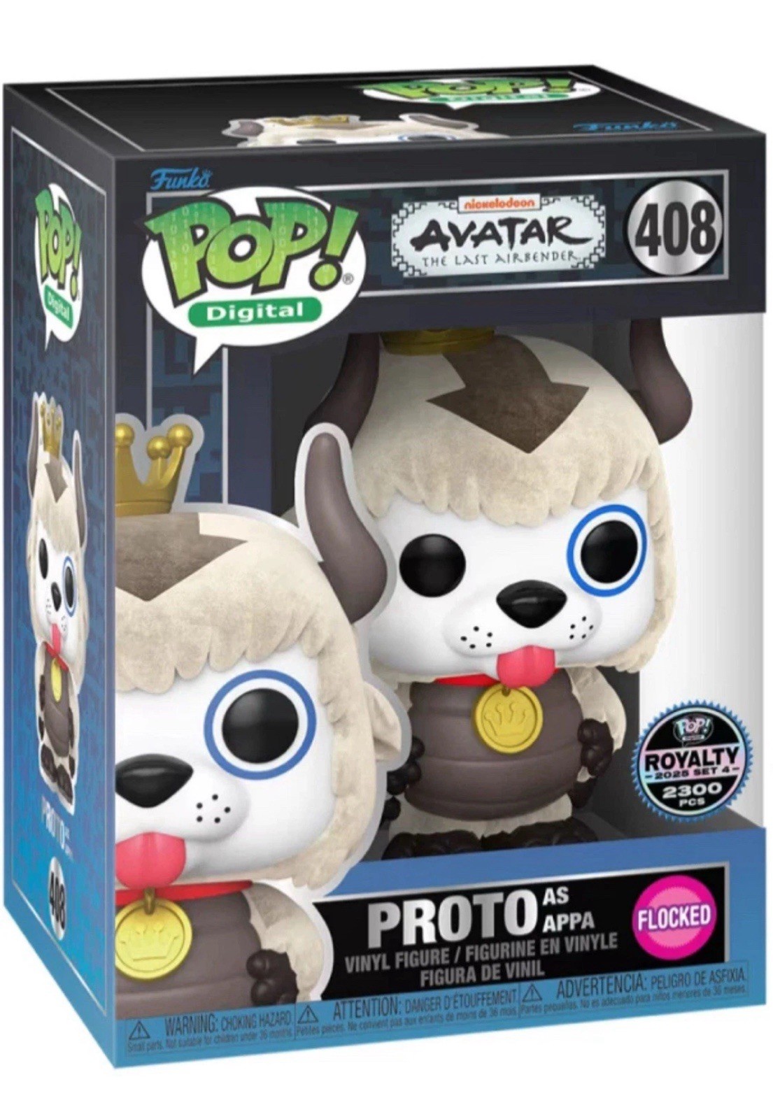 Funko Pop! Digital - Avatar: Proto As Appa #408 Flocked Royalty LE 1767 ...