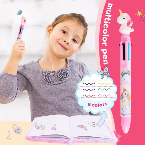 Axolotl Diary for Girls with Lock and Keys, Kids Journal School Travel ...