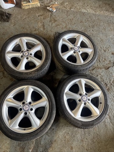 4X GENUINE MERCEDES C CLASS ADHARAZ W209 W203 17" ALLOY WHEELS ...