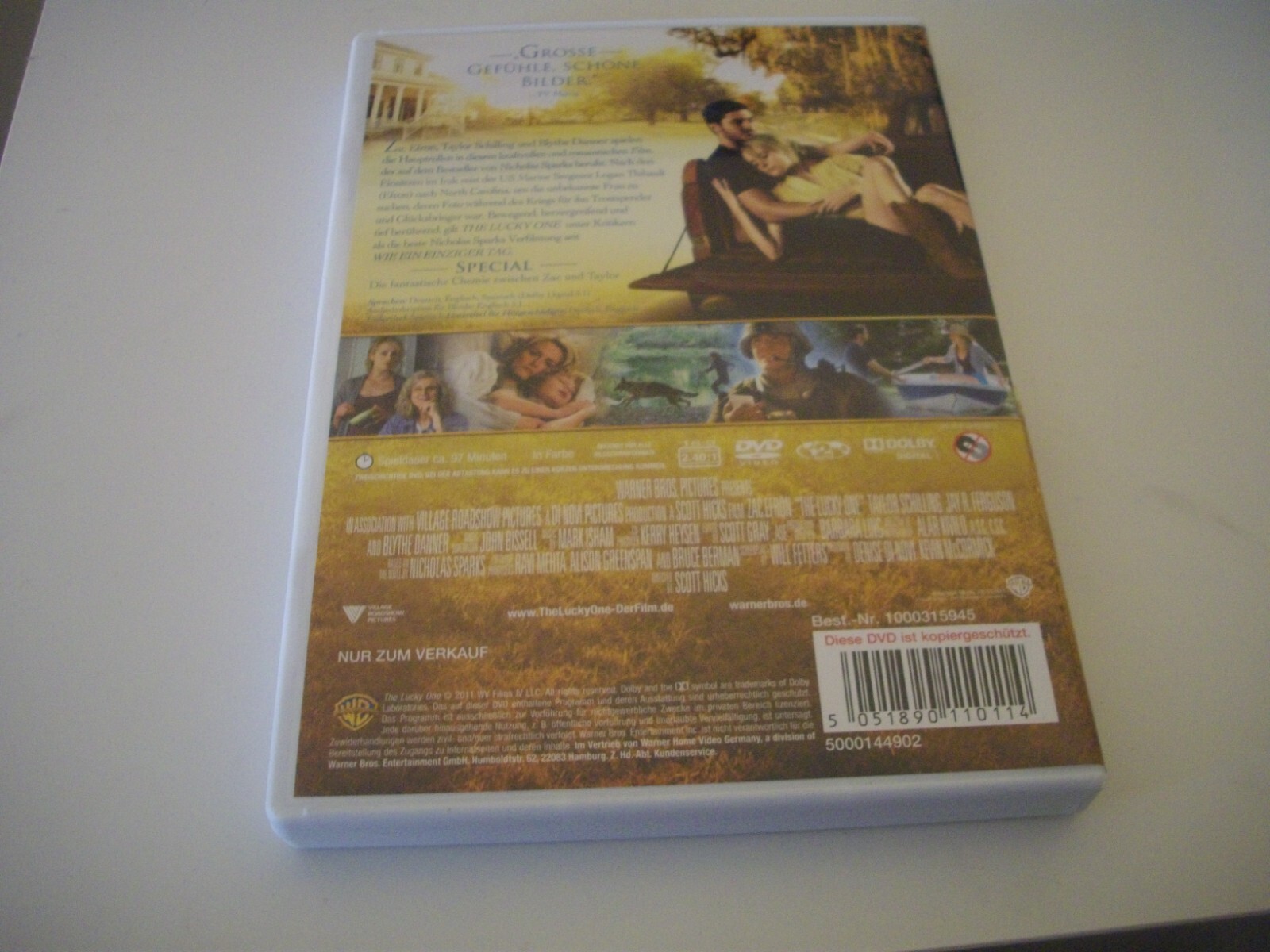 The Lucky One von Scott Hicks | DVD | Zustand gut, FSK ab 12 ...